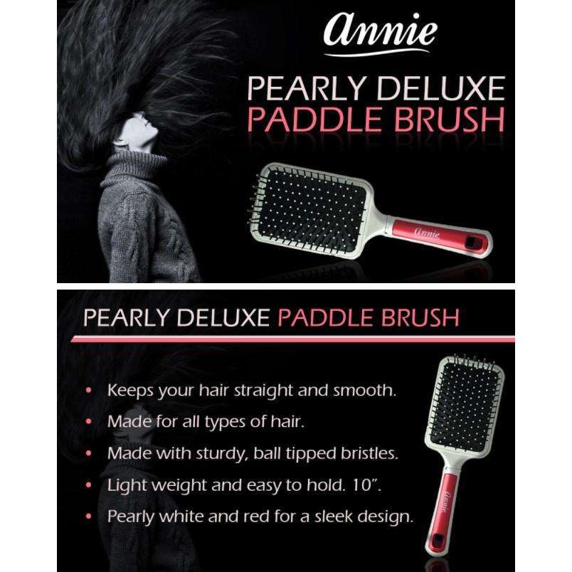Annie Pearly Deluxe Paddle Brush Red – Annie International