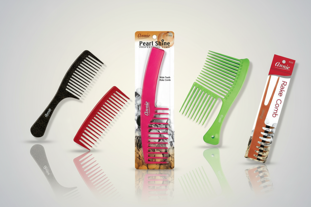 Rake Combs Wide Tooth Detangling Curly Textured Hair - Annie ...