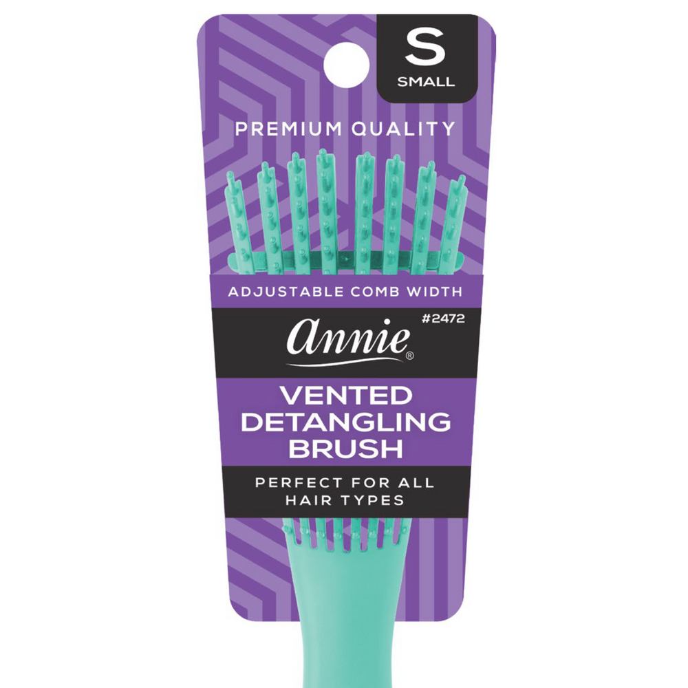 Annie Vented Detangler Brush Small 8 Row Asst Colors – Annie International