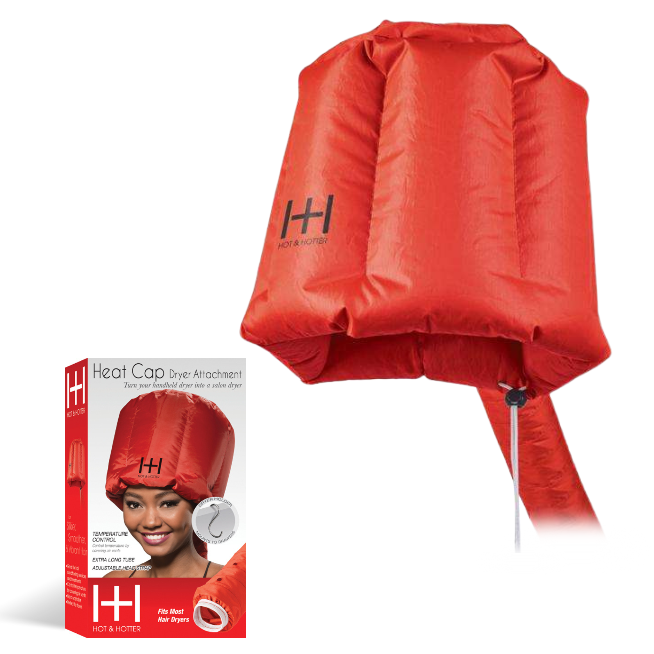 Hot & Hotter Heat Cap Dryer Attachment, 1 Count, Red – Annie ...