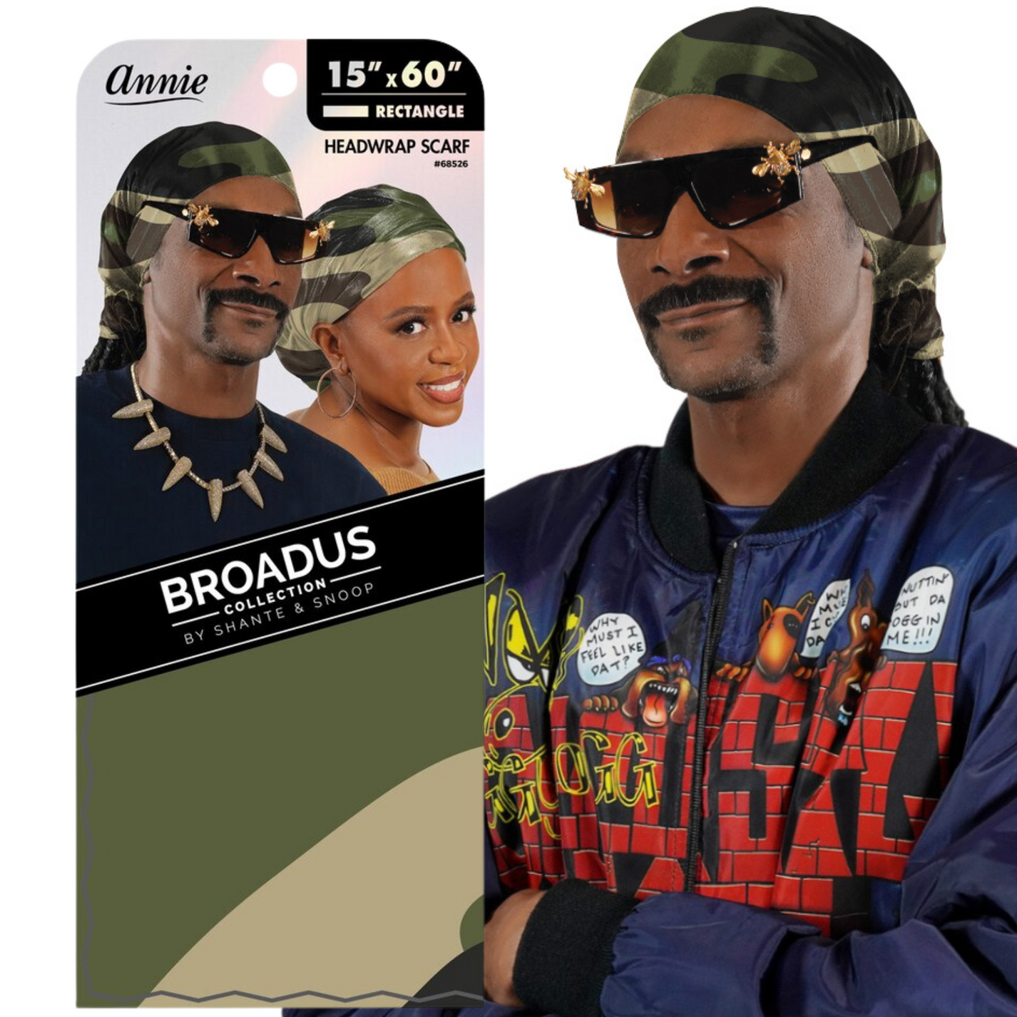Broadus Collection Scarf by Shante & Snoop Dogg, Camo – Annie ...