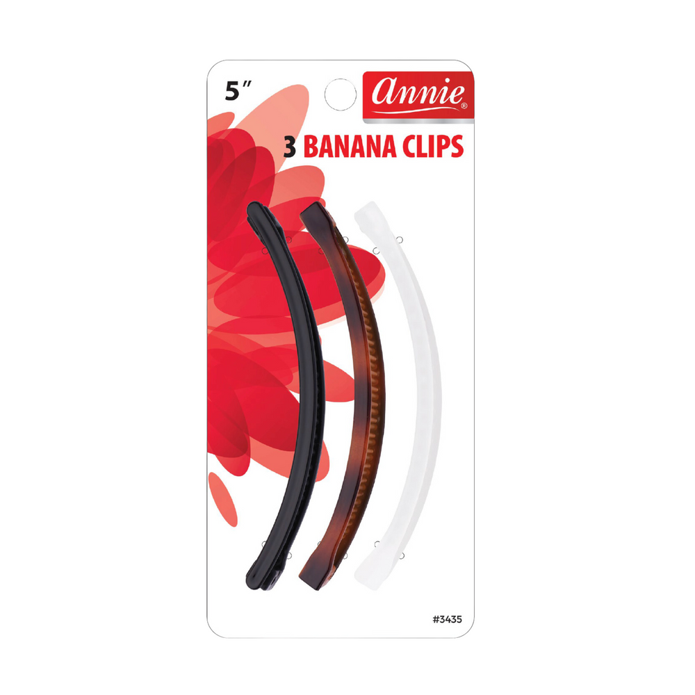 Annie Banana Fashion Clip 5" 3ct Assorted – Beauty’s Bin Inc.
