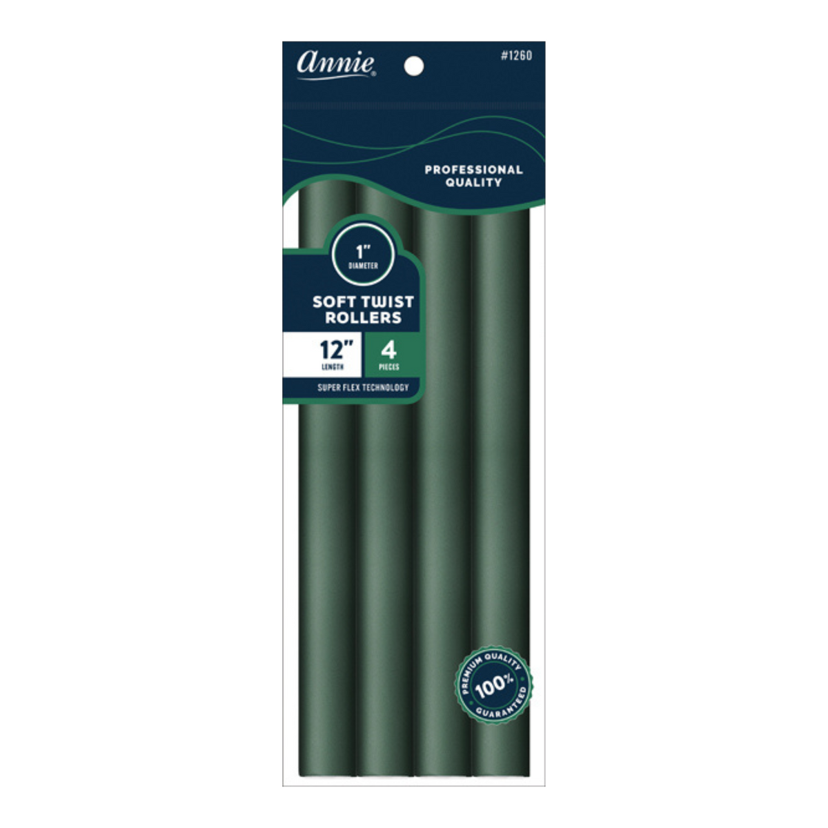 Annie Soft Twist Roller 12In 4ct Dark Green – Annie International