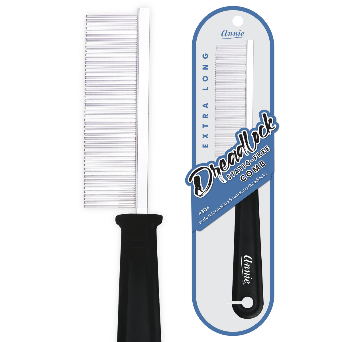 Annie Dreadlock Comb Extra Long Black – Annie International, Inc.