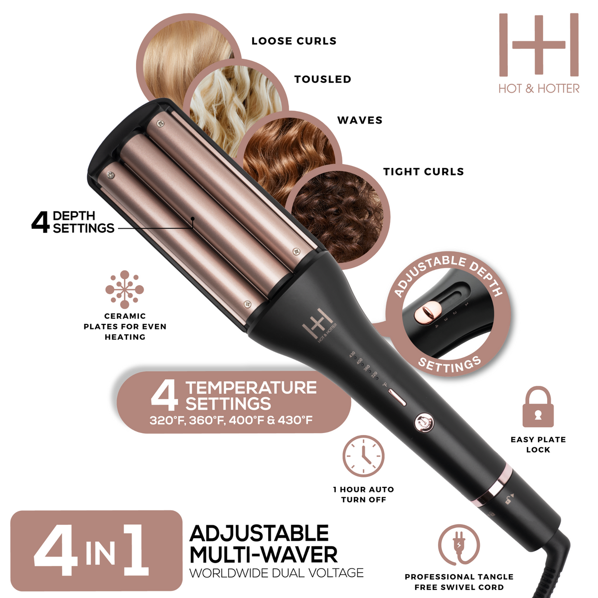 Hot & Hotter 4 in 1 Adjustable Multi-Waver – Annie International, Inc.