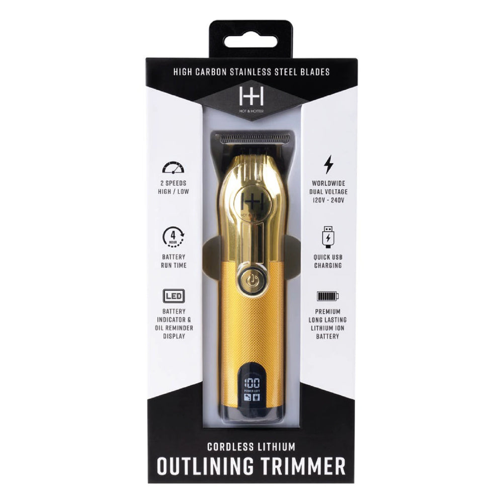 Hot & Hotter Cordless Lithium Outlining Trimmer Gold – Annie ...