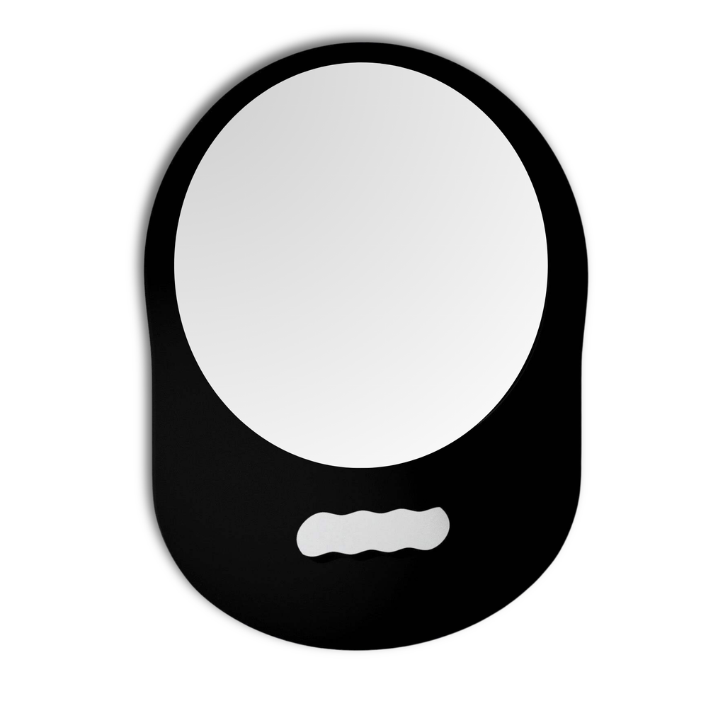 PrimeX Foam Mirror Round, 1 Count Barber Mirror, Black – Annie ...
