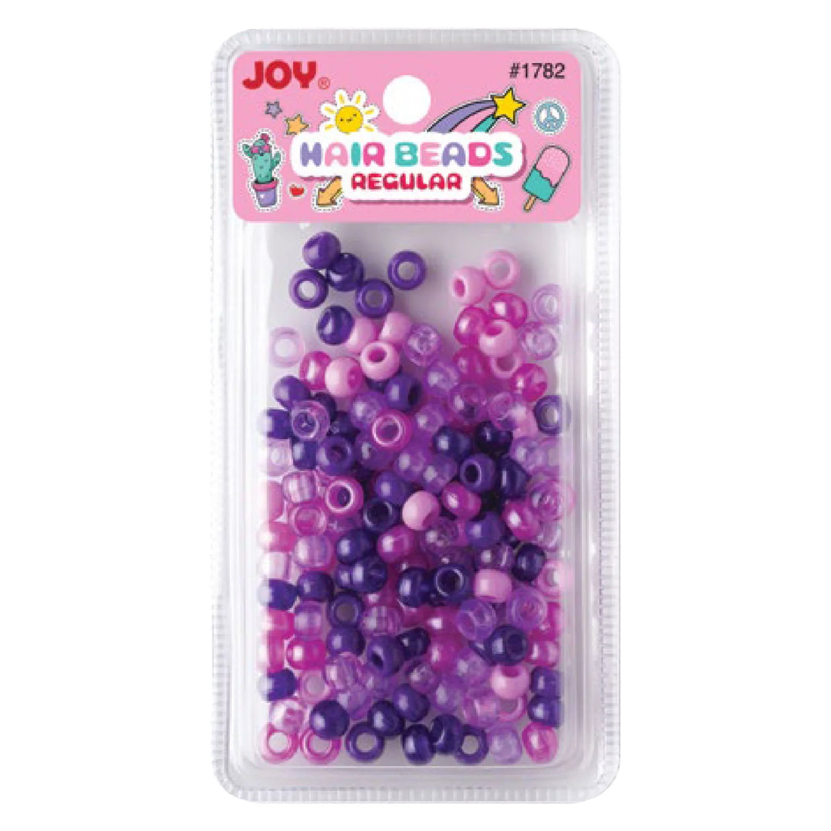 Joy Round Plastic Beads Regular Size 200Ct Asst Color – Annie International
