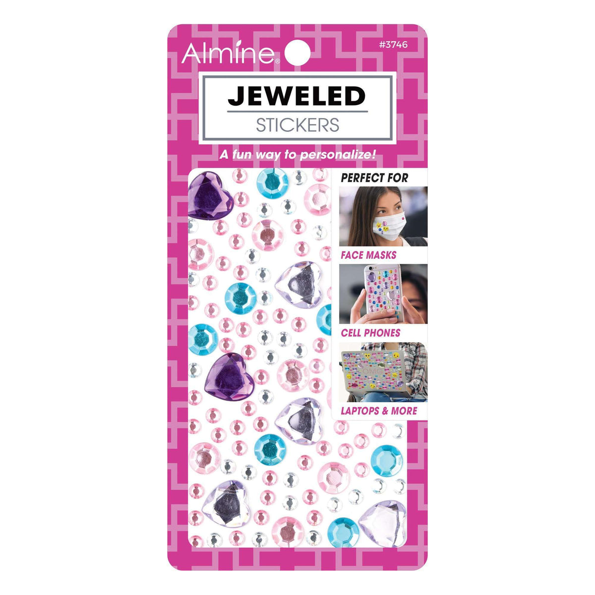 Almine Jeweled Stickers, Assorted – Annie International, Inc.