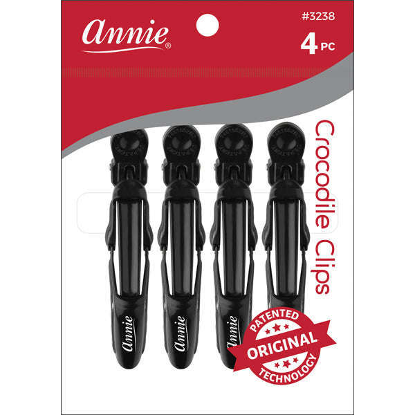Annie Crocodile Clip 4.5" 4 ct Black – Annie International, Inc.