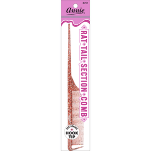 Annie Luminous Rat Tail Section Comb Asst Colors – Annie International ...