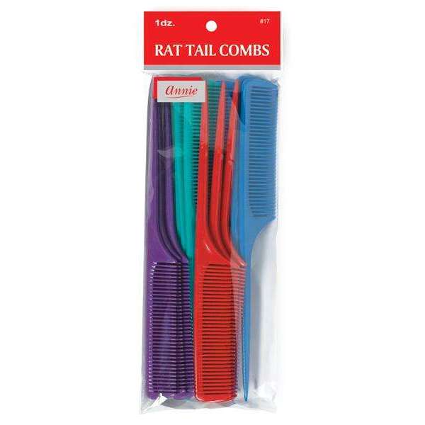 Annie Rat Tail Comb Set 12Ct Asst Color – Annie International, Inc.